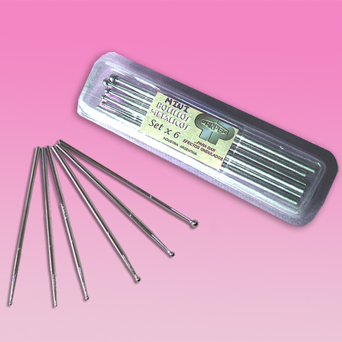 Set 6 mini bolillos metálicos - My Karamelli