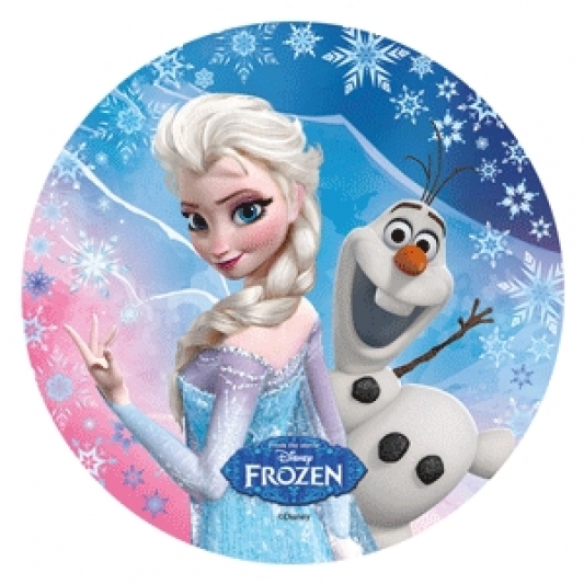 Oblea 20cm Elsa y Olaf | My Karamelli